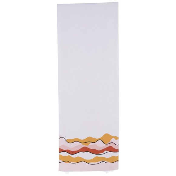 The Spring Shop | Kitchen | Tss Pink Mustard Wavy Lines Table Runner ...